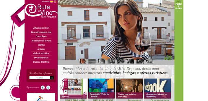 La web de la Ruta del Vino de Utiel-Requena recibe un 83% más de visitas a su web