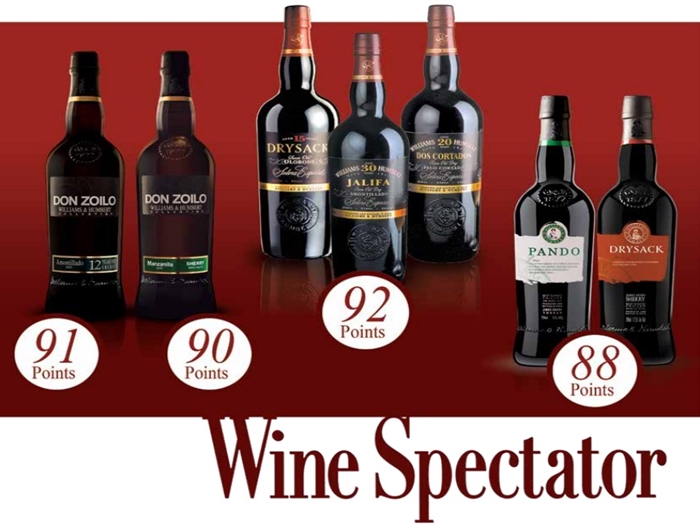 Wine Spectator puntúa con sobresaliente los vinos de Jerez de Williams ...