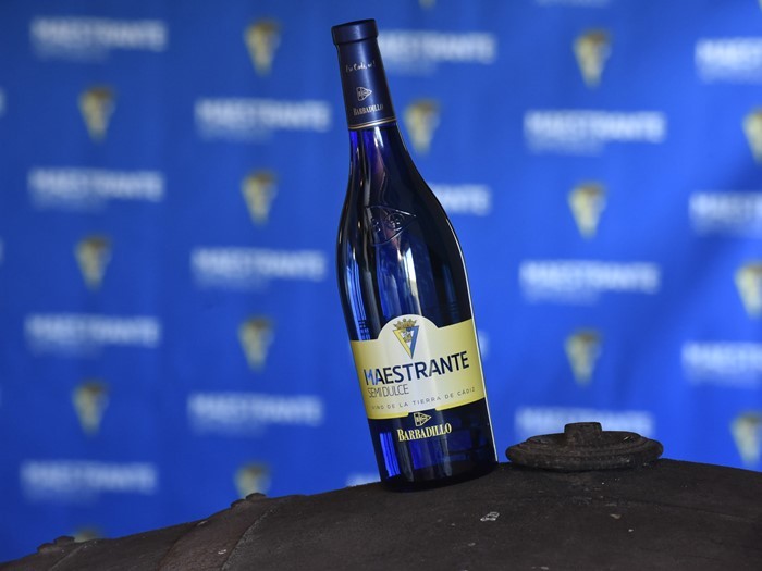 Maestrante, el semidulce de Bodegas Barbadillo, se viste del Cádiz C.F.