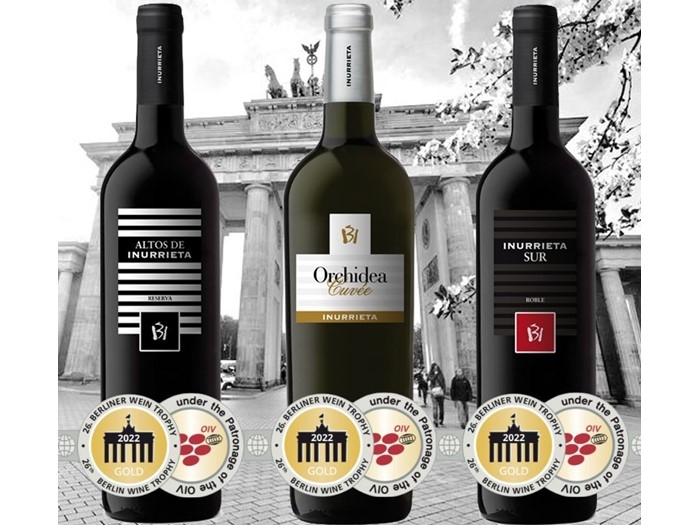 Tres medalla de oro para Bodega Inurrieta en Berliner Wine Trophy