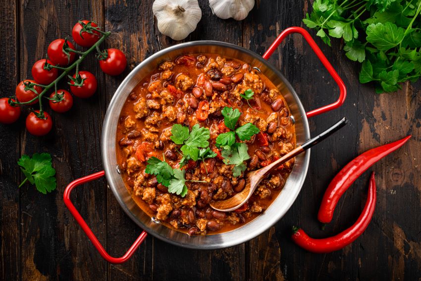 Receta de chili con carne al vino tinto