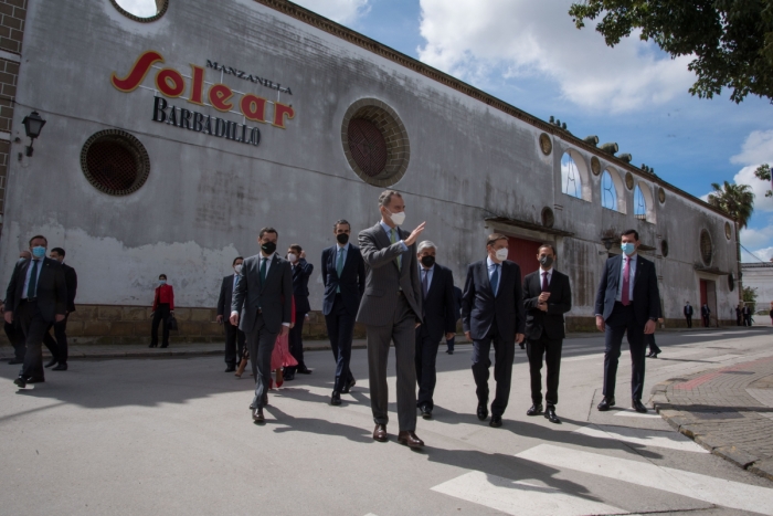El Rey visita Bodegas Barbadillo con motivo de su bicentenario