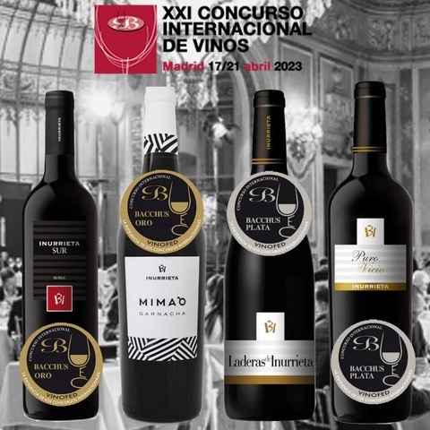 Bodega Inurrieta brilla en el Concurso Internacional Bacchus 2023