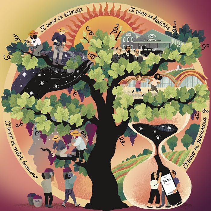 Laura Pacheco ilustra la esencia del vino