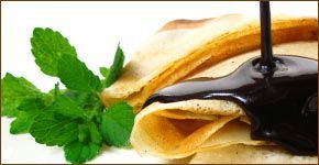 Crepes con helado
